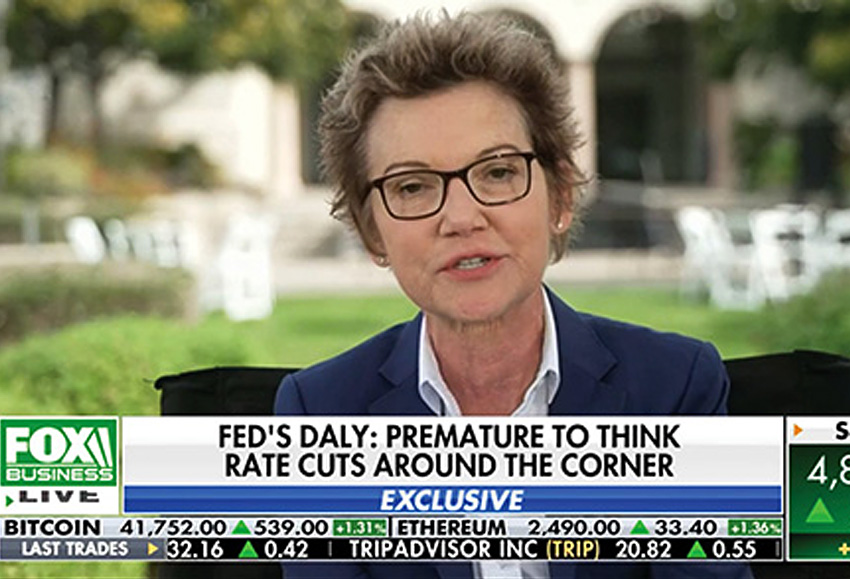 Fed’s Daly Warns It Would Be ‘Premature’ to Think Rate Cuts Are Around the Corner on Fox ...